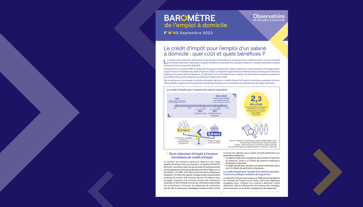 Le crédit d’impôt pour l’emploi d’un salarié à domicile : quel coût et quels bénéfices ...